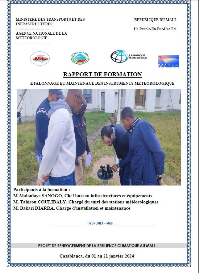 Rapport de formation Mali